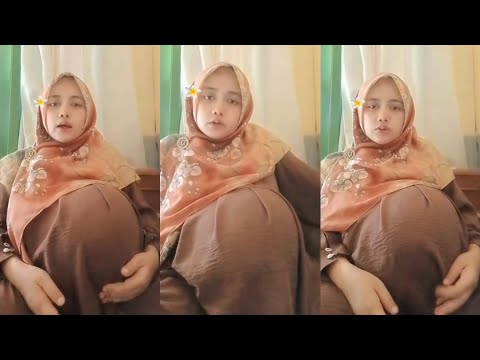Bunda jilbab hamil kembar tiga hari lagi melahirkan