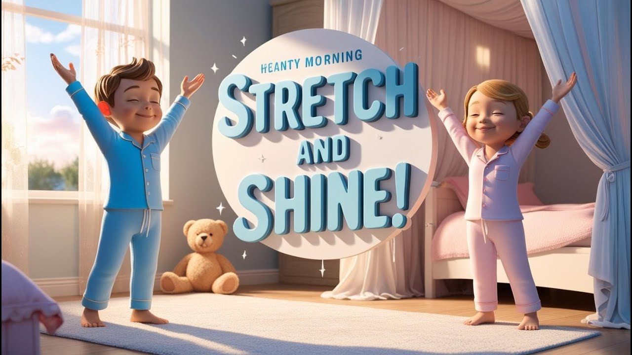 Morning Stretch Song | Gentle Wake-Up Routine with Movements for Kids ...