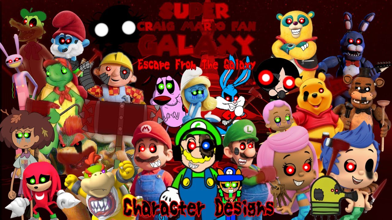 Super Craig Mario Fan Galaxy Escape From The Galaxy Character Designs ...