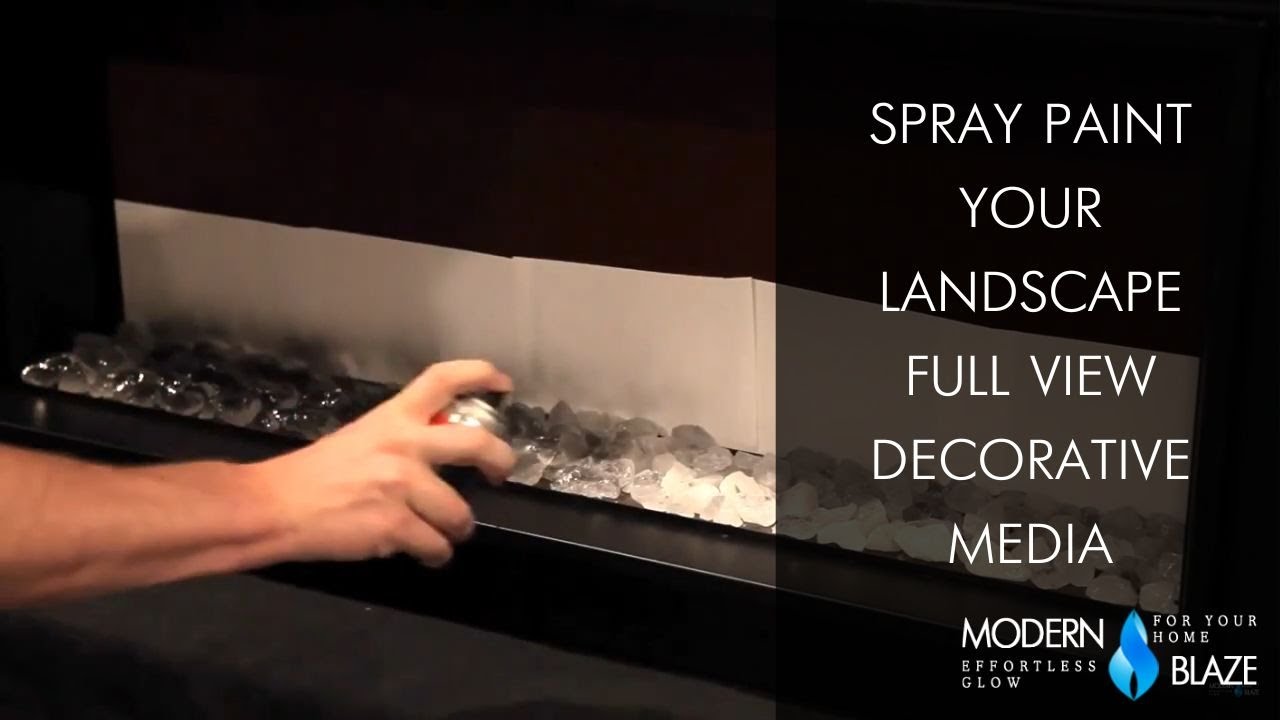 Modern Flames: Spray Paint Your Decorative Media - YouTube
