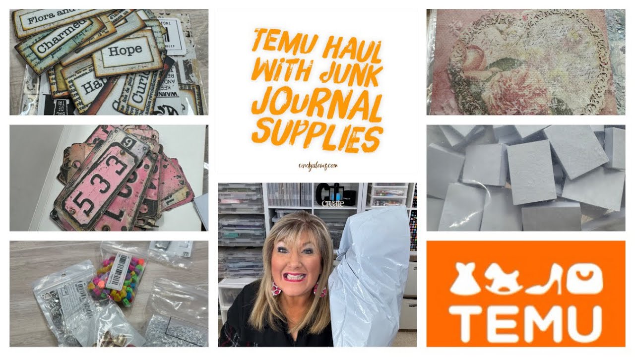 Temu Haul with Junk Journal Supplies - YouTube