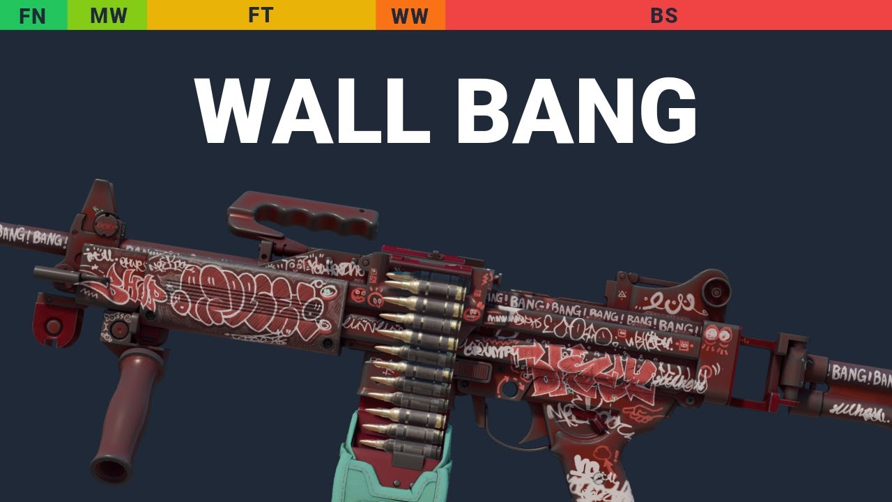 Negev Wall Bang - Skin Float And Wear Preview - YouTube