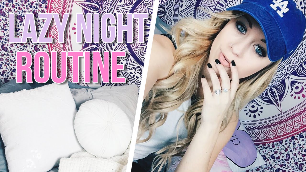My Lazy Night Routine! | How To Have A Relaxing Night! - YouTube
