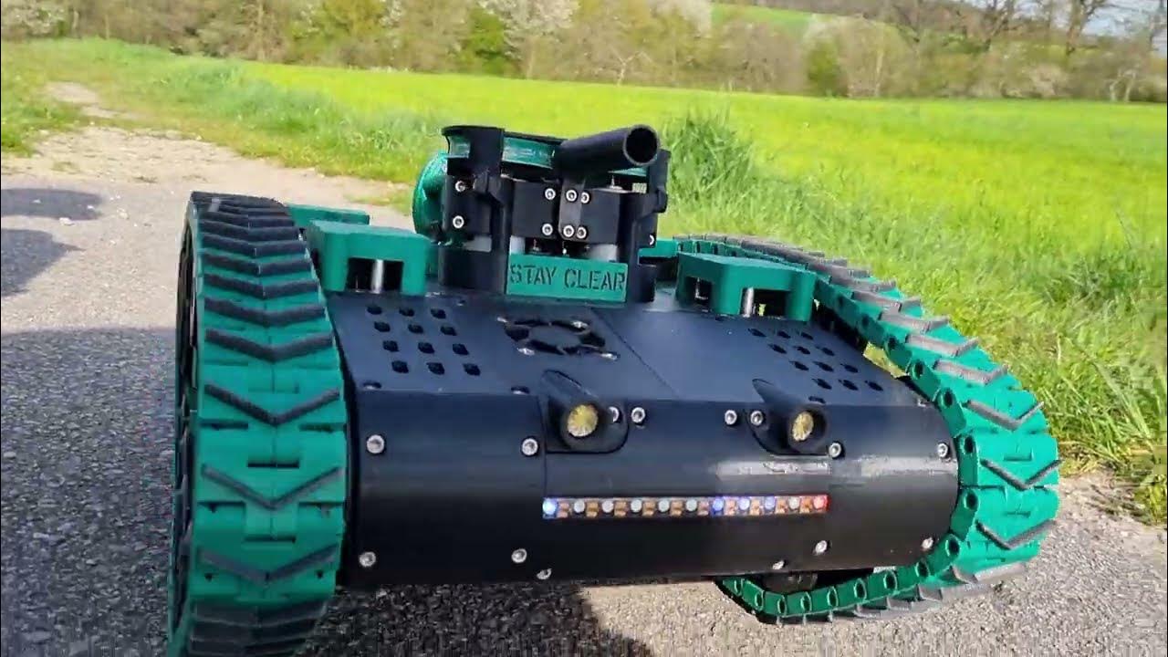 3D printed RC tank with operational gun - YouTube