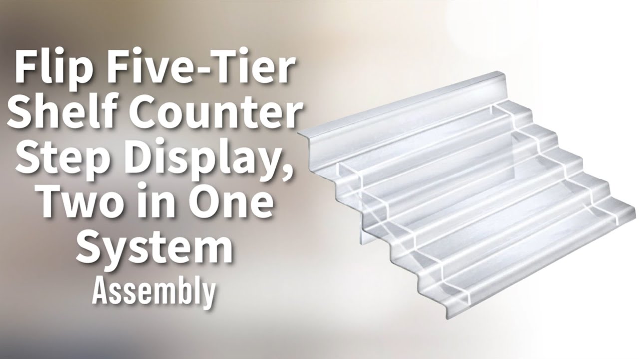 New Design: Flip Five-Tier Shelf Counter Step Display, Two in One ...