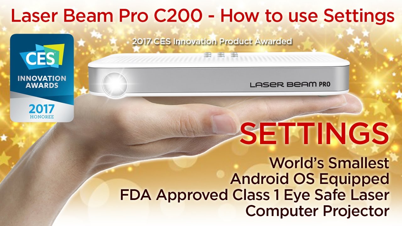 How to set the Settings from Laser Beam Pro - YouTube