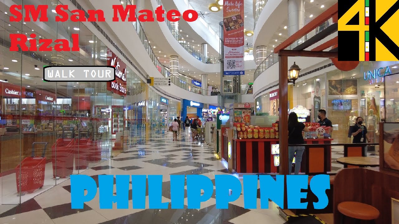 4K | SM San Mateo Rizal Walk Tour Philippines - YouTube