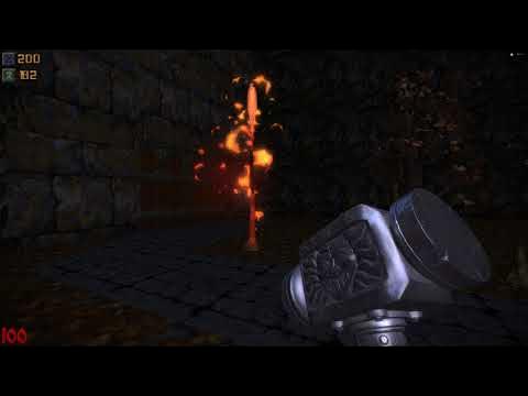 Doomsday Engine 2.x - Hexen Xmas Tree burning test. - YouTube