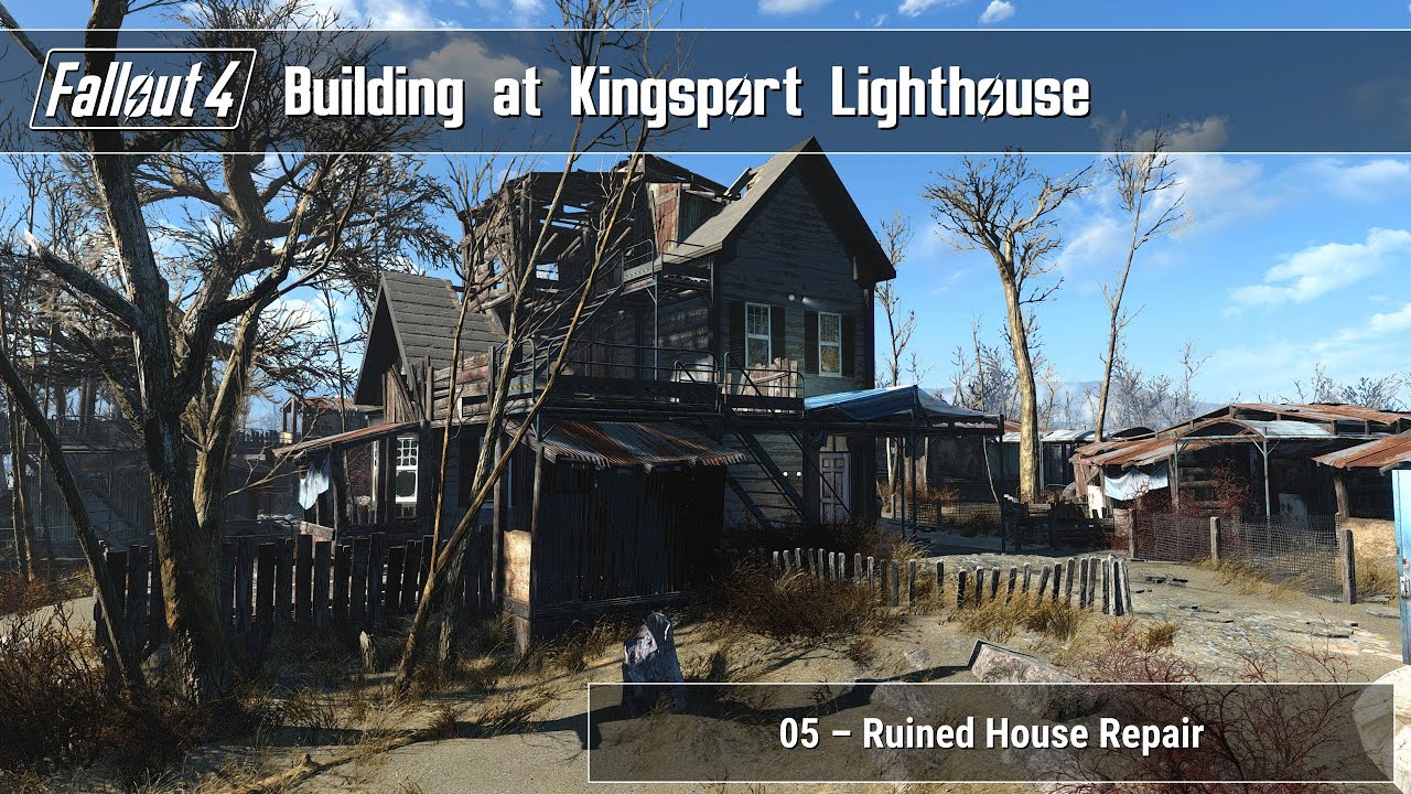 Fallout 4 - Building at Kingsport 05 (Ruined House Repair) - YouTube