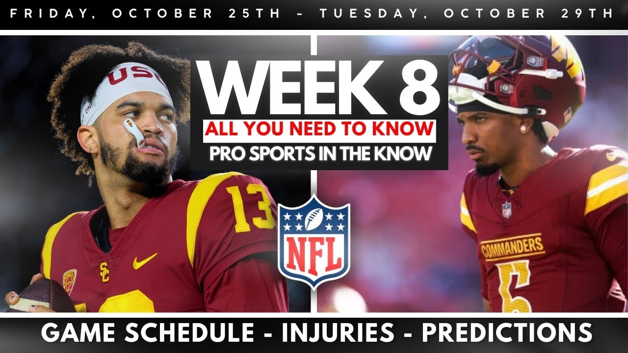 What You NEED to Know Going into NFL Week 8 - YouTube