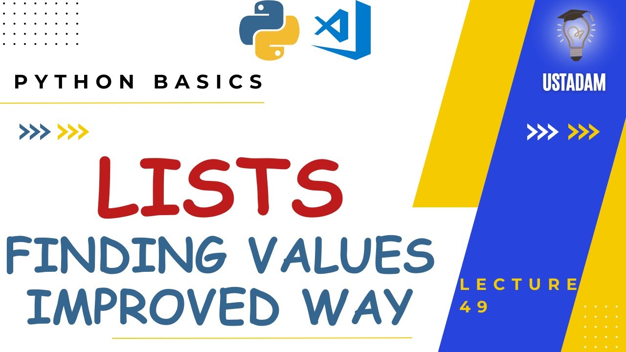 49 - Lists (Finding Value in Lists) (Improved Code) - YouTube