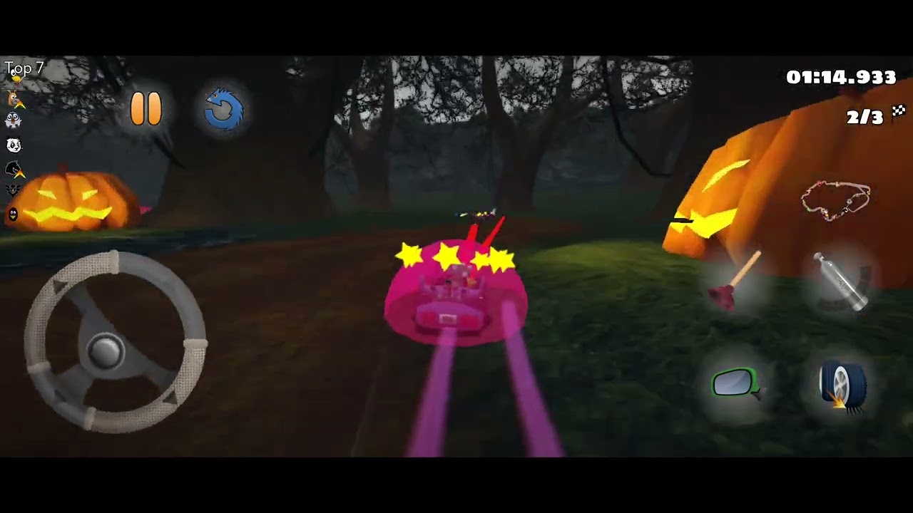 SuperTuxKart Evil Tux Scary Swamp X all 20 karts - YouTube