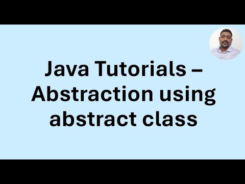 Java Tutorial 47 - Abstraction using abstract class - YouTube
