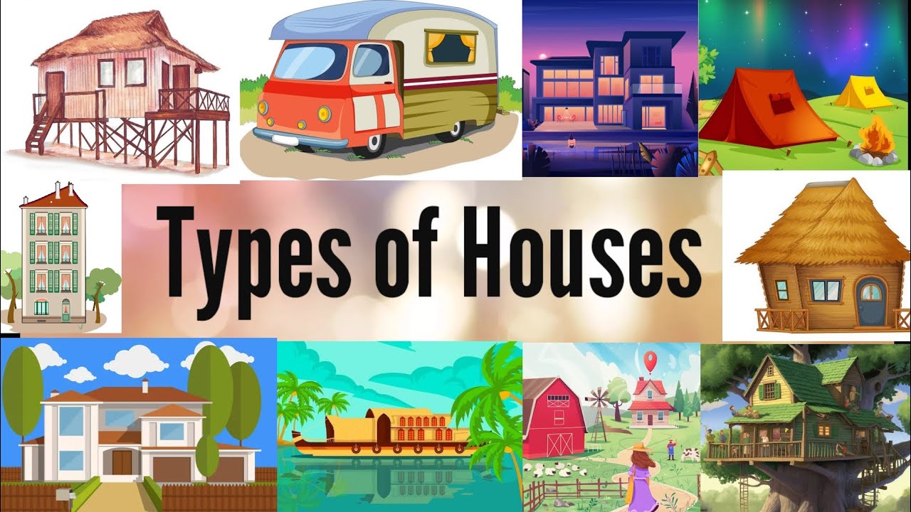 Types of houses | learn english with fun | english vocabulary - YouTube