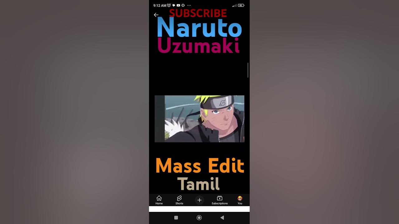Naruto uzumaki mass - YouTube