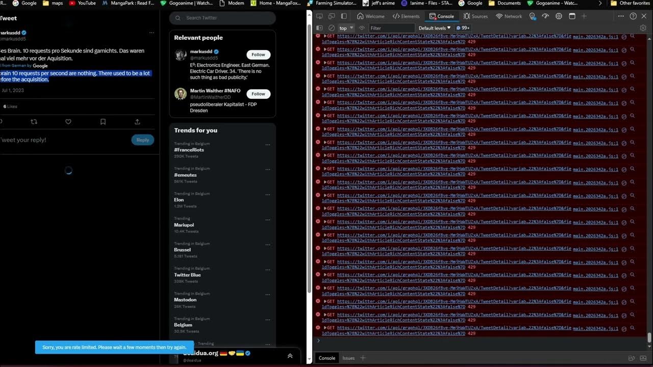 Twitter self DDOS - YouTube