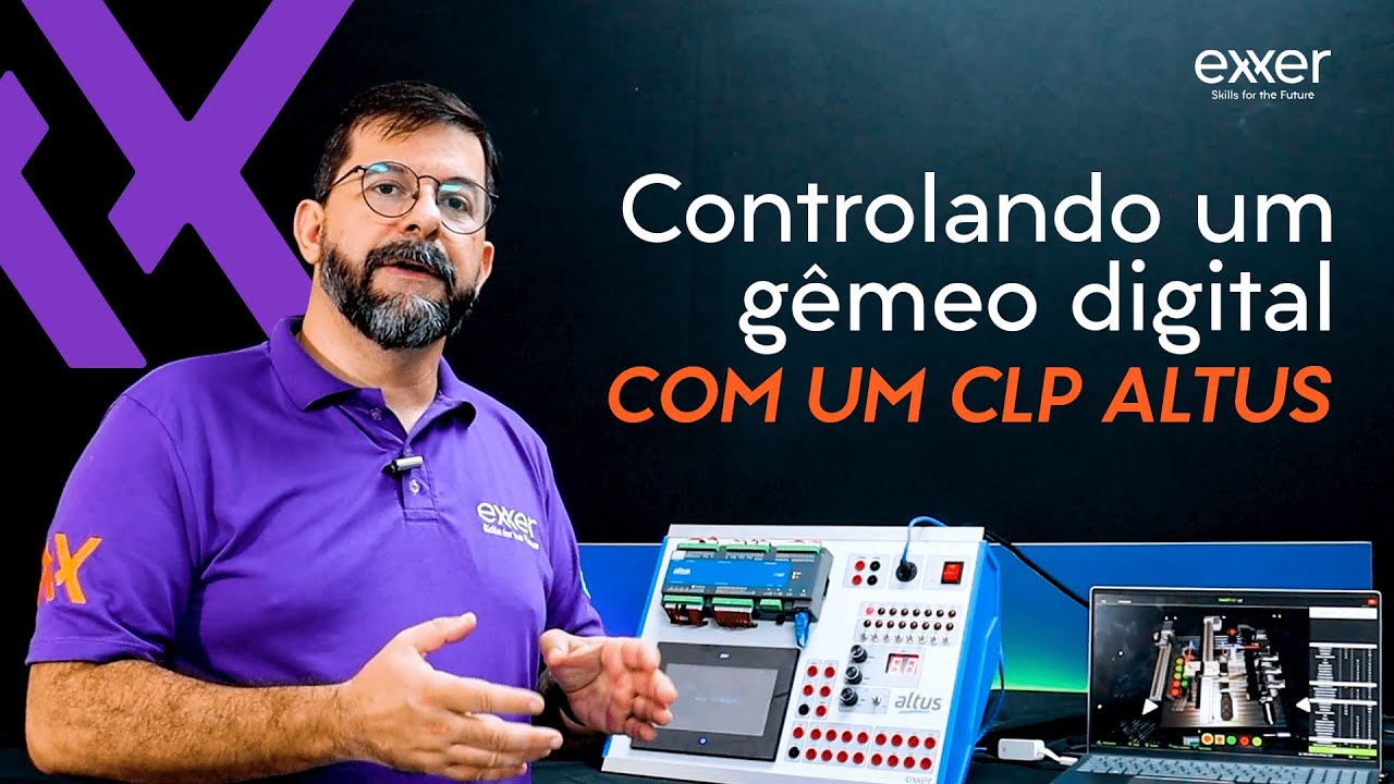 Controlando um gêmeo digital com o CLP XP340 Altus | Na Prática a ...