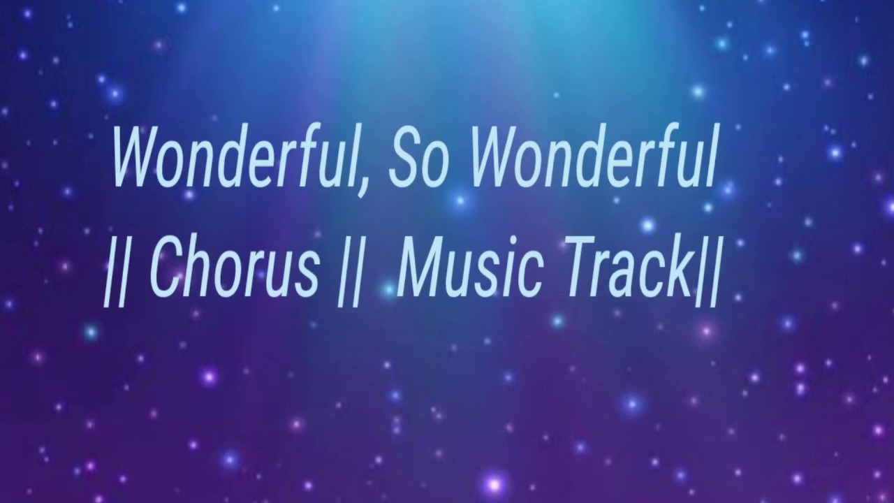 Beautiful One ( Wonderful So, Wonderful ) | Music Track | Instrumental ...