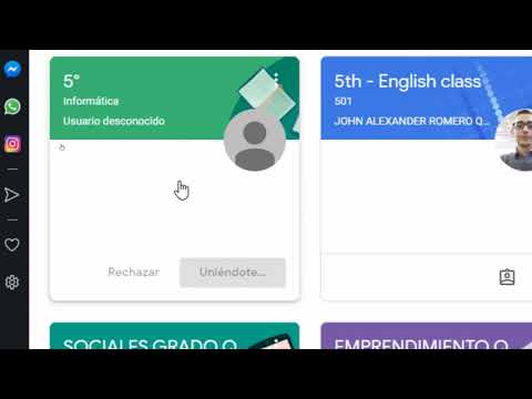 Como ingresar a meet por medio de classroom - YouTube