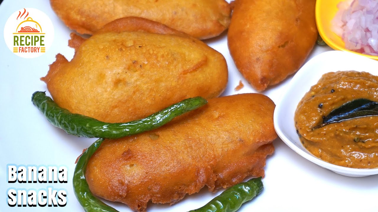 Raw Banana Bajji | केले के पकोड़े | Banana Bhajji | Quick Evening ...