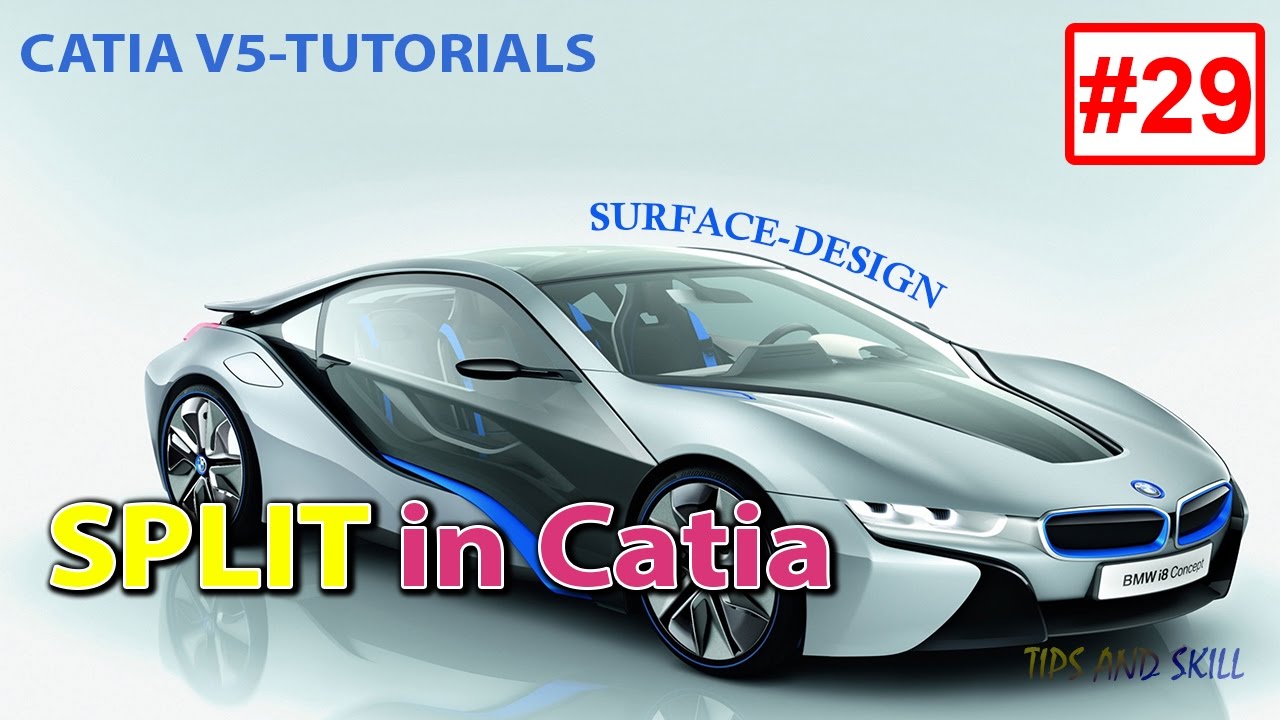 [29] Split in Catia surface | Hướng dẫn lệnh Split trong catia - YouTube