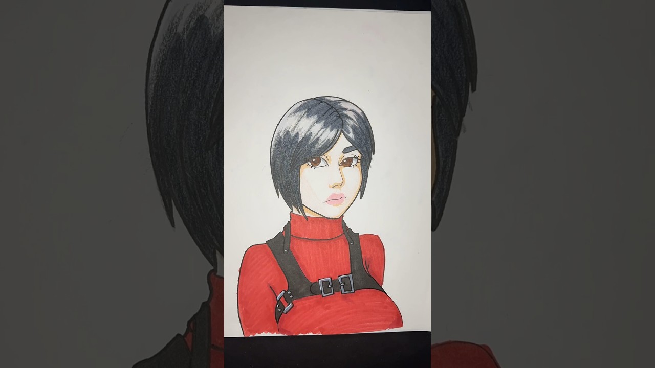 Today I drew Ada Wong from #residentevil4remake , It was fun to draw ...