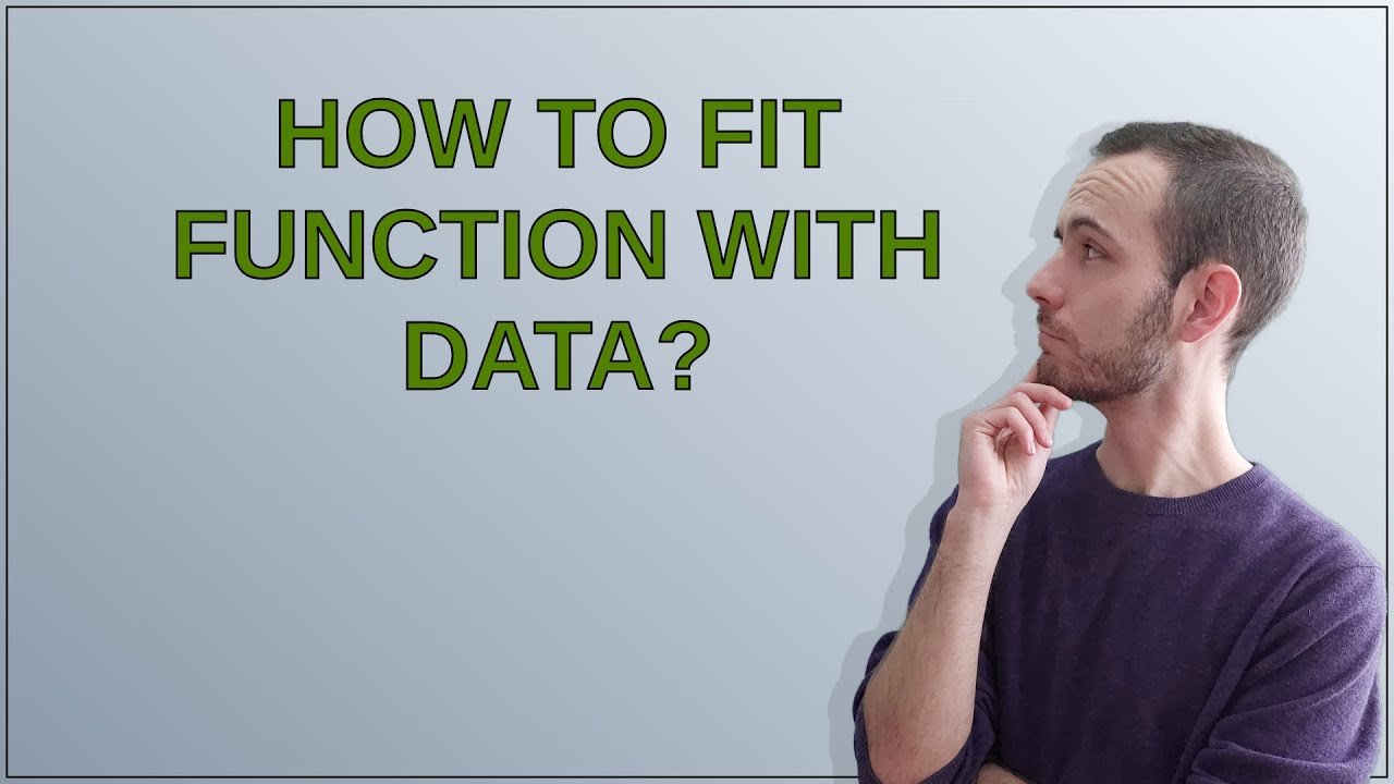 Mathematica: How to fit function with data? - YouTube