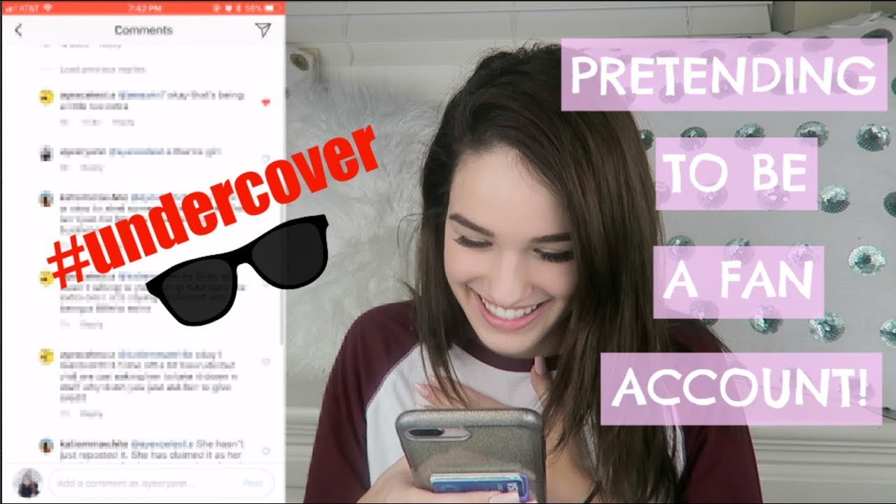 PRETENDING TO BE A FAN ACCOUNT (PART 2) - YouTube