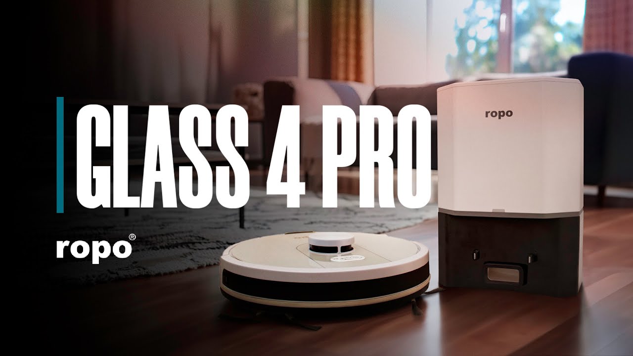ROBÔ ASPIRADOR ROPO GLASS 4 PRO #roboaspirador #tecnologia #casainteligente - YouTube