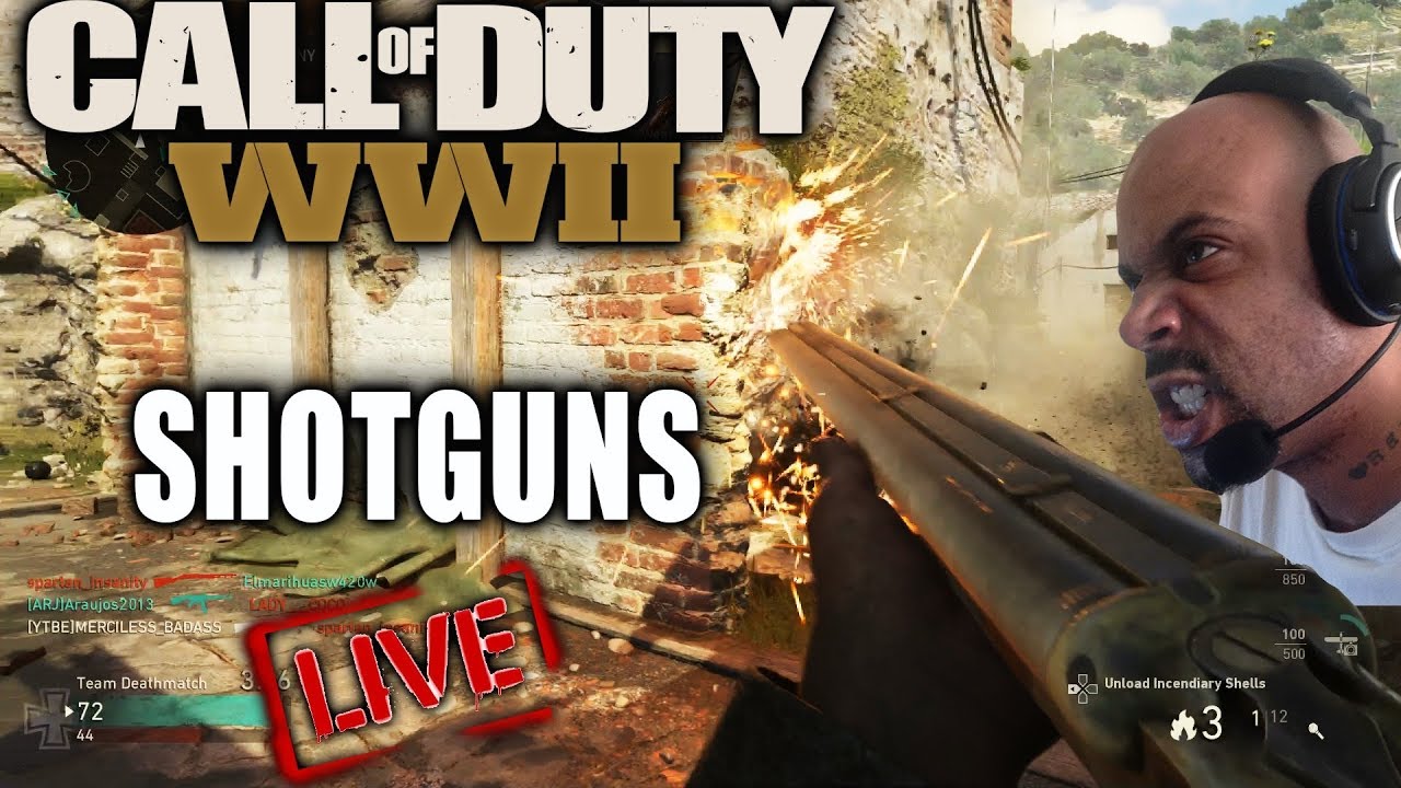 COD WW2 BETA SHOTGUN GAMEPLAY! BEST SHOTGUN CLASS SETUP! WINCHESTER ...