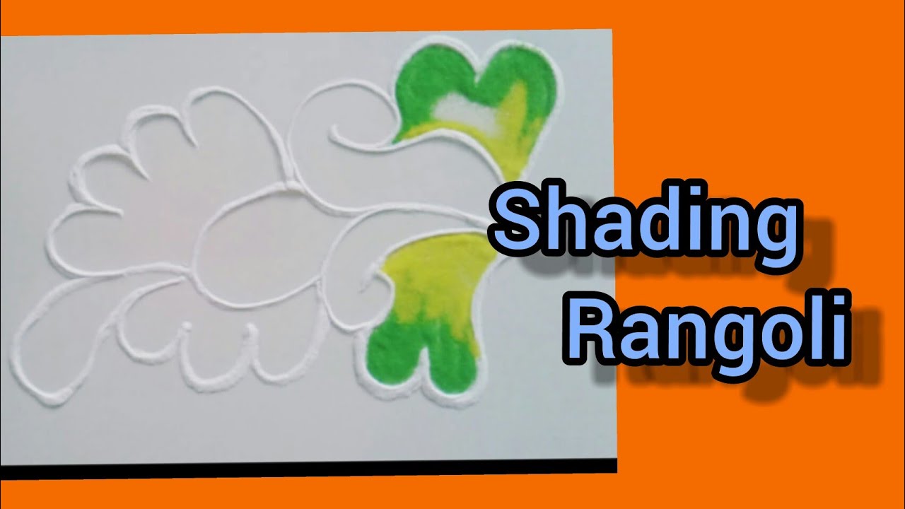 Shading Rangoli Design || shading rangoli sand art by Bharati singh🍃🌼 ...