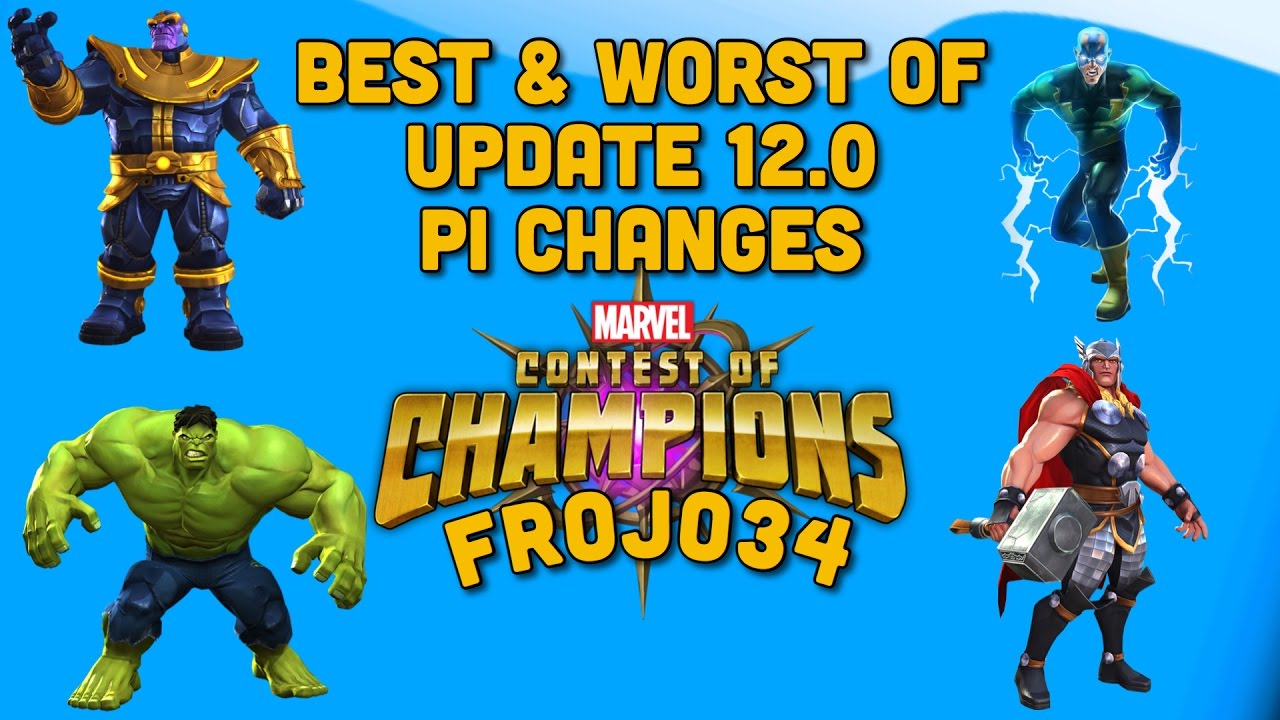 UPDATE 12.0 Best & Worst PI Changes | Marvel Contest of Champions - YouTube