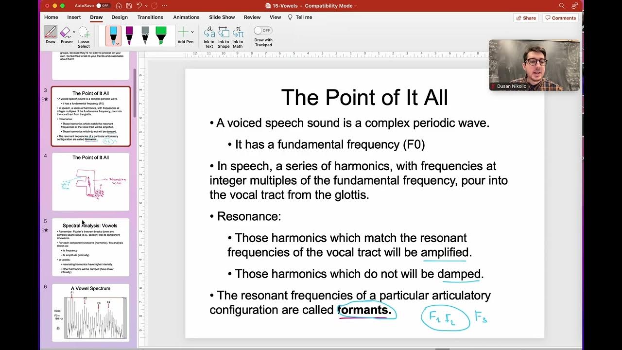 Linguistics 341 - Introduction to Phonetics - Vowel Acoustics - YouTube