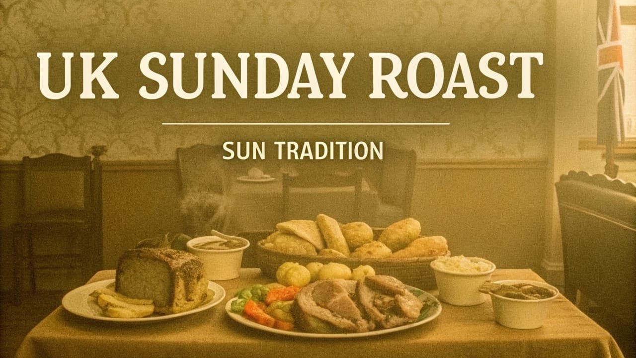 UK 🇬🇧🌞 Sunday Roast Tradition in the UK | Nostalgic Family Memories ...