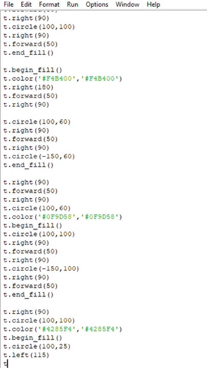 CREATE A GOOGLE LOGO IN PYTHON #shorts - YouTube