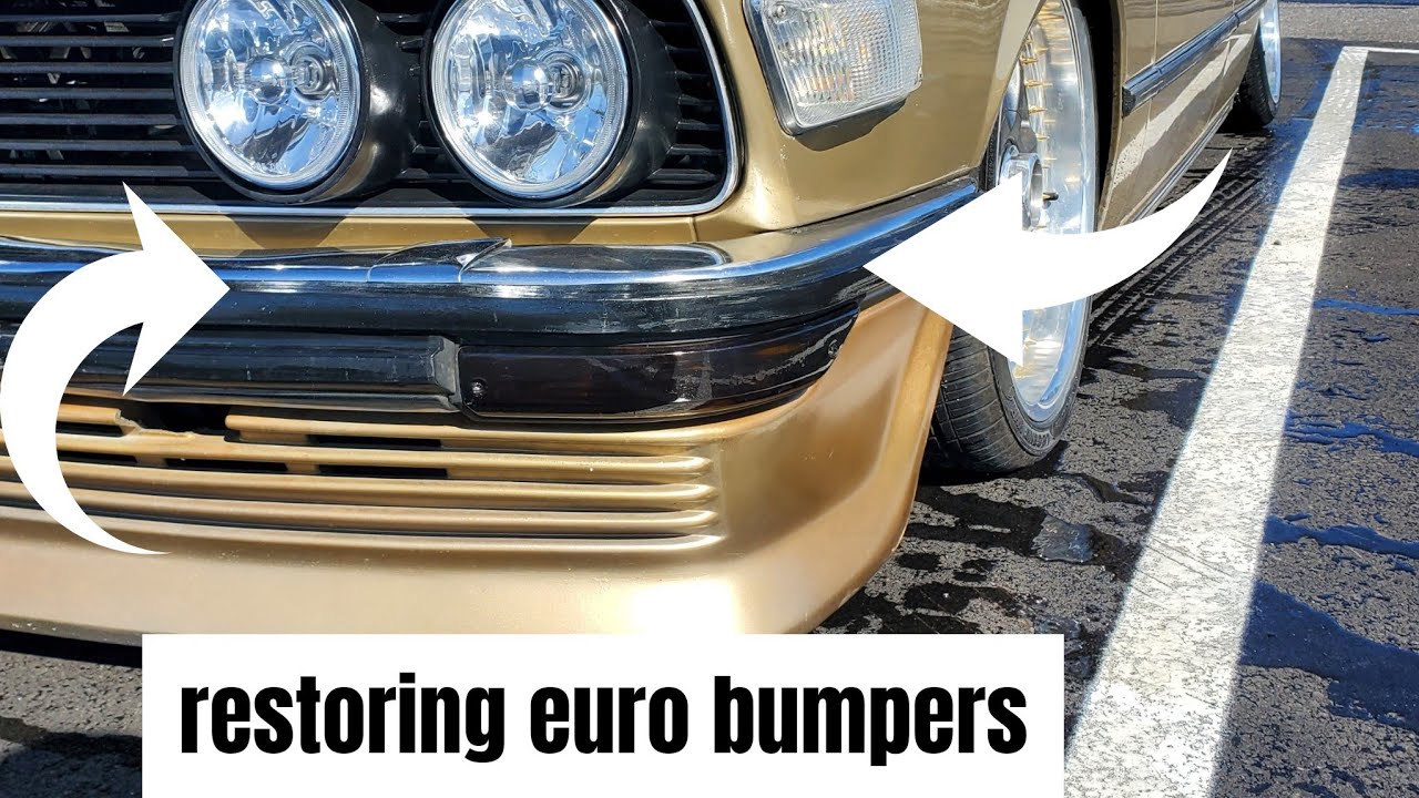 Tips on restoring classic BMW euro bumpers - YouTube