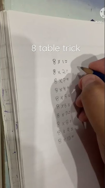 8 Table Trick Youtube