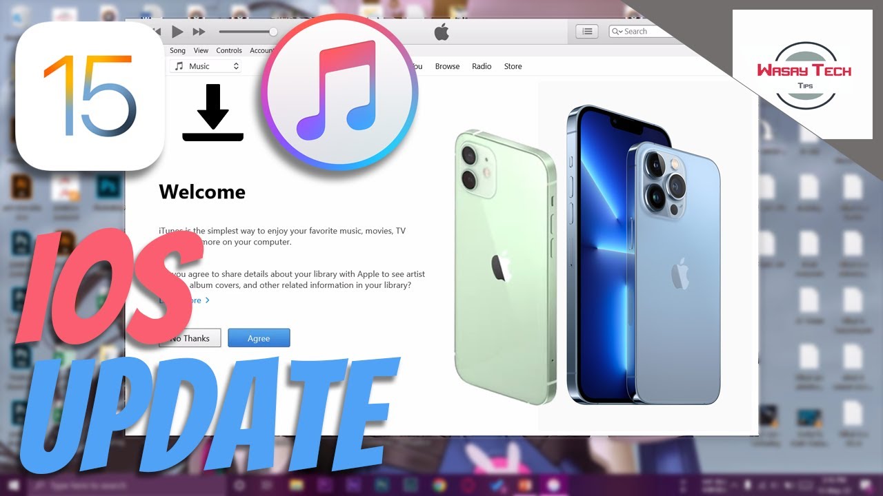 How to Update ios of iPhone using iTunes 2022 | Update iPhone using ...