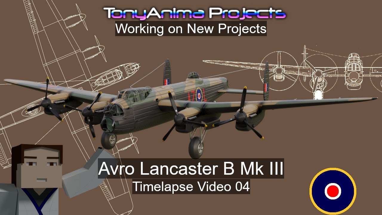 Working on New Projects Blender: Avro Lancaster - 04 - YouTube