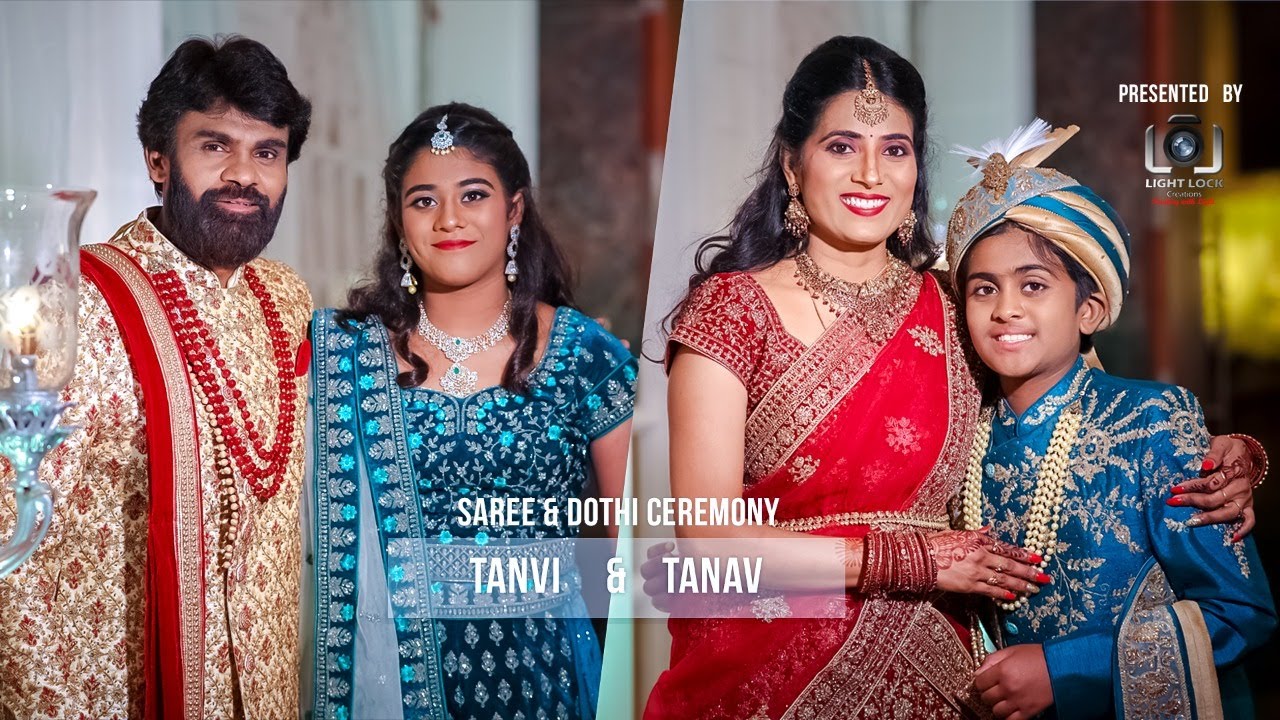 Tanvi & Tanav Saree & Dhoti Promo | BMR Sartha | Light Lock Creations ...