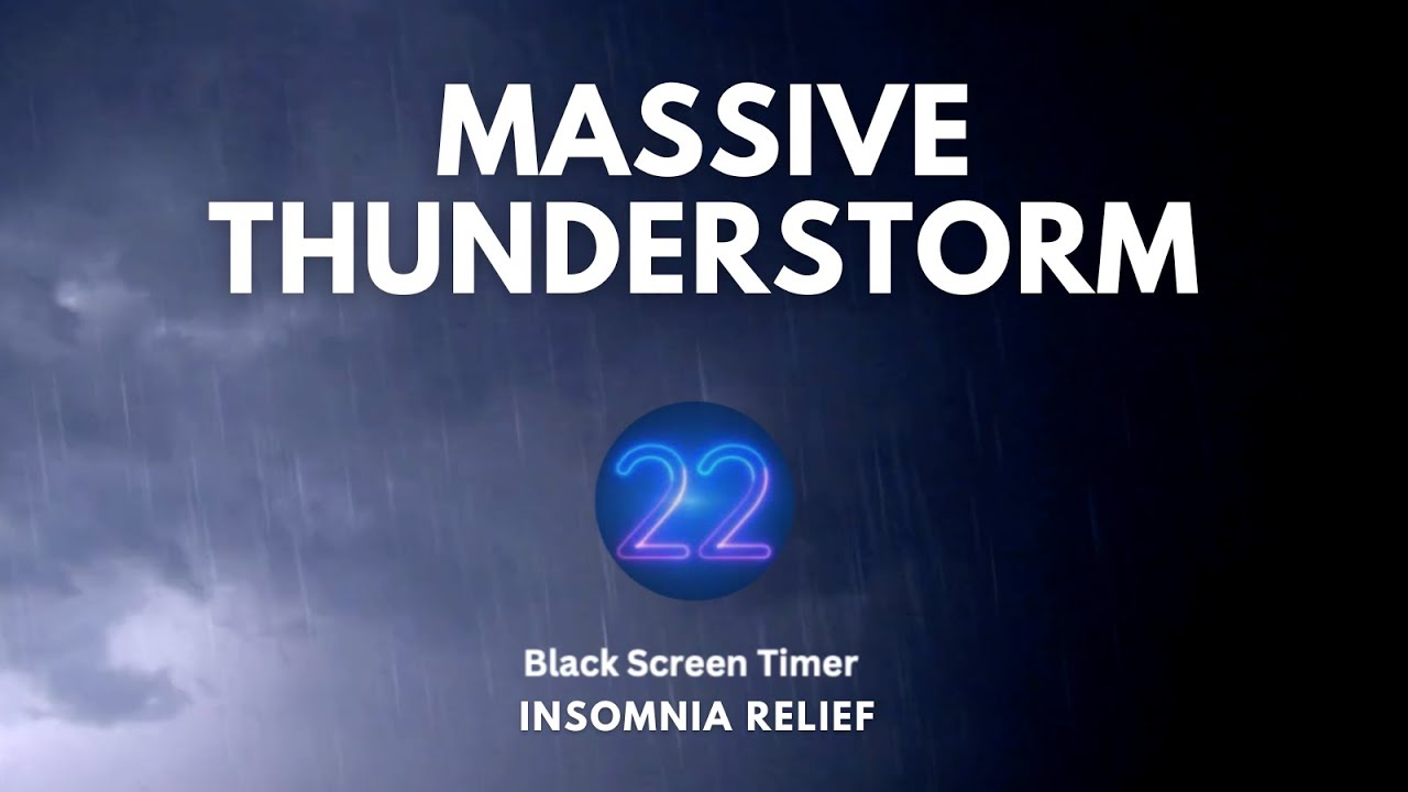 Epic THUNDERSTORM Sounds of Nature | Black Screen | SLEEP Instantly ...