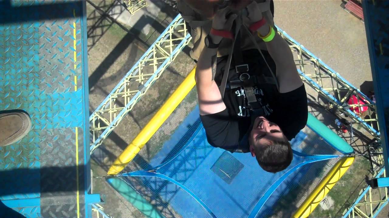 16 Story Free Fall into a Net - YouTube