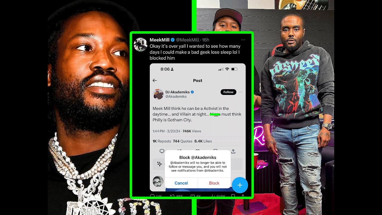 Meek Mill Claps @ Quilly Millz & BLOCKS Dj Akademiks - YouTube