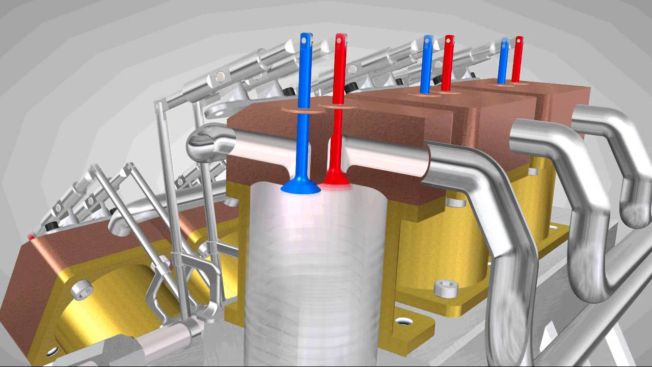 Solid Edge: V6-Motor Animáció - YouTube