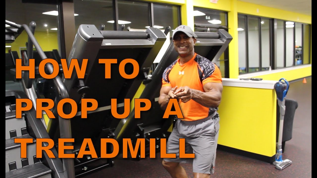 How to lift treadmill to clean underneath?! - YouTube