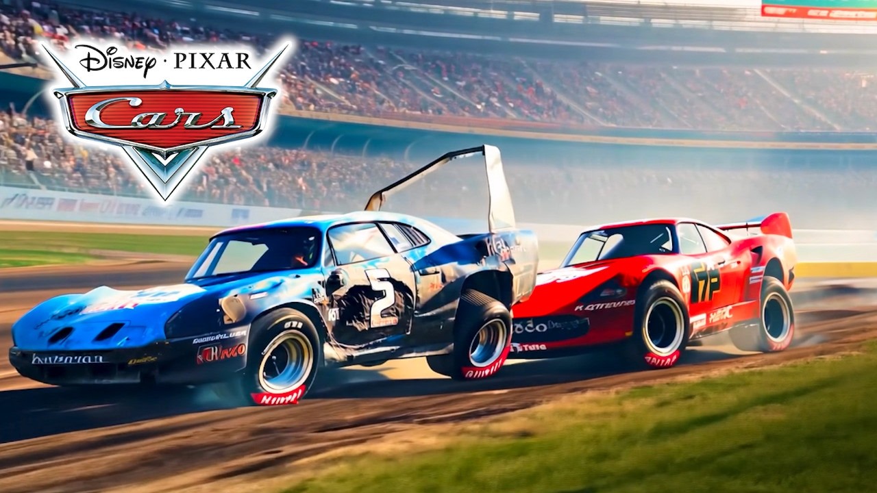 Lightning McQueen Helps The King scene remake - Pixar Cars Animation ...