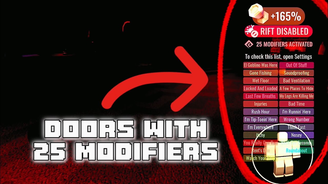Roblox DOORS with 25 modifiers - YouTube