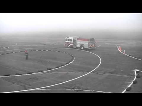 Fire truck roundabout - left turn - YouTube
