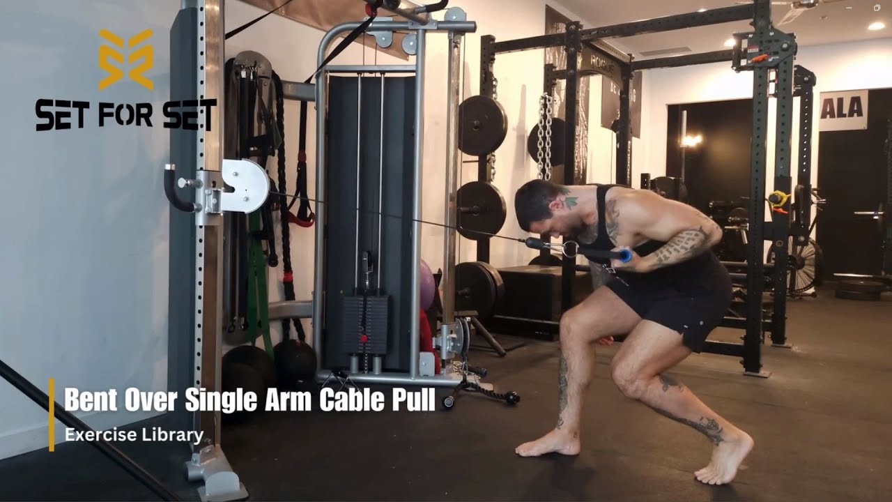 Bent Over Single Arm Cable Pull | SFS Exercise Library - YouTube