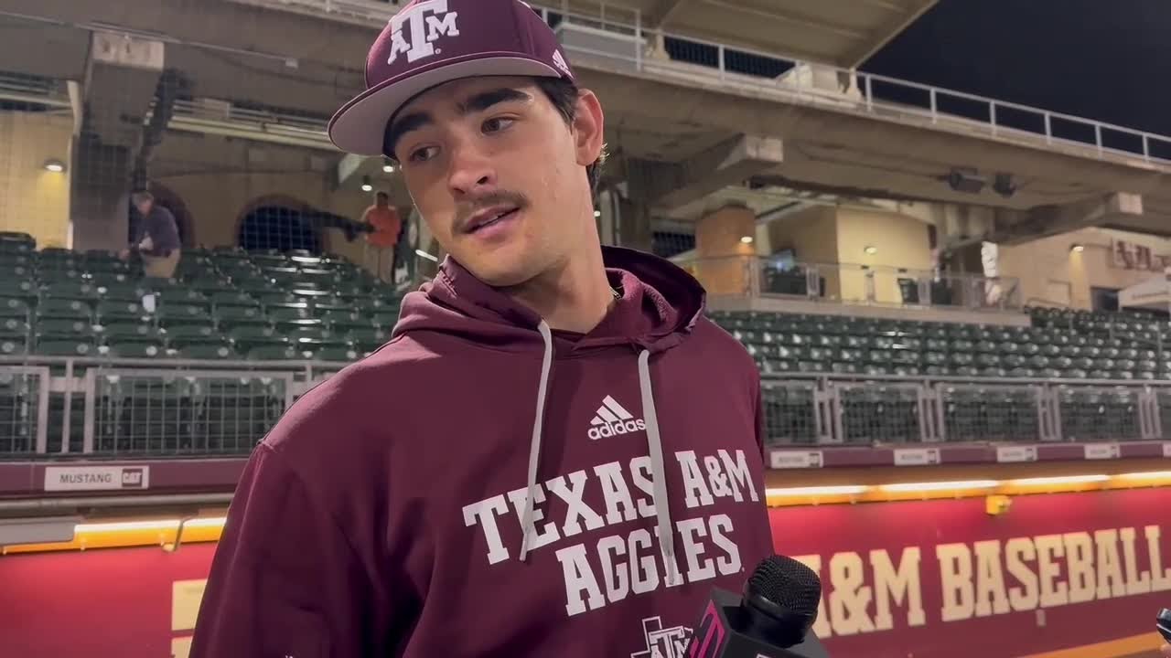 Watch: Ty Sexton discusses Texas A&M baseball's loss to Texas - YouTube